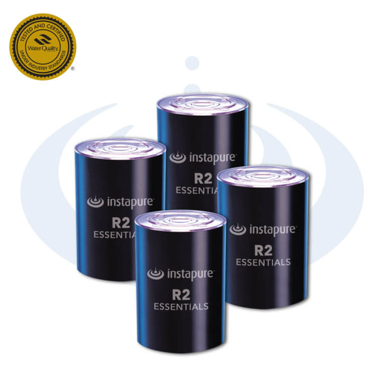 R2 ESSENTIALS Replacement Filter by Instapure (Four Pack), WQA Gold ...